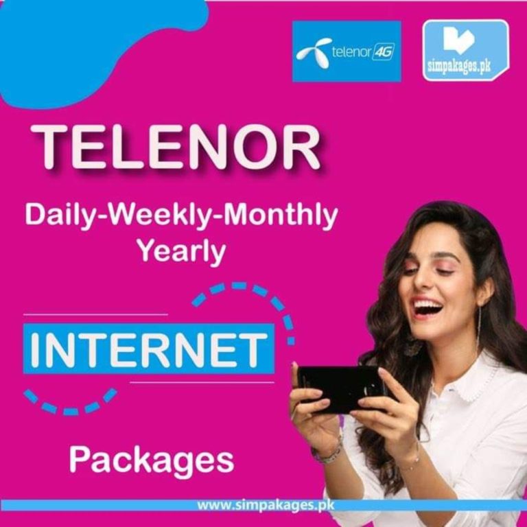 Telenor Internet Packages | Daily | Weekly | Monthly | Updated 2022